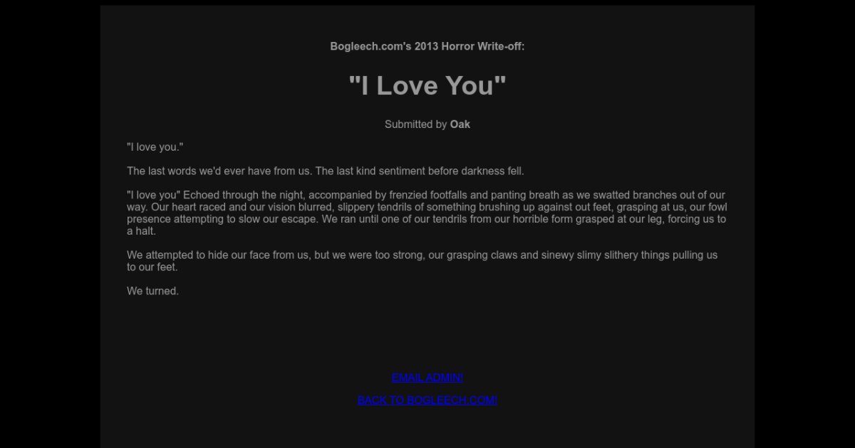 Bogleech Creepypasta