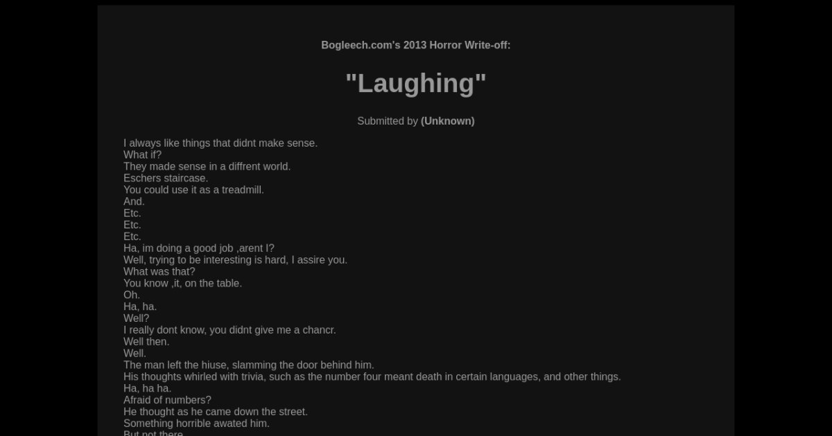 Bogleech Creepypasta