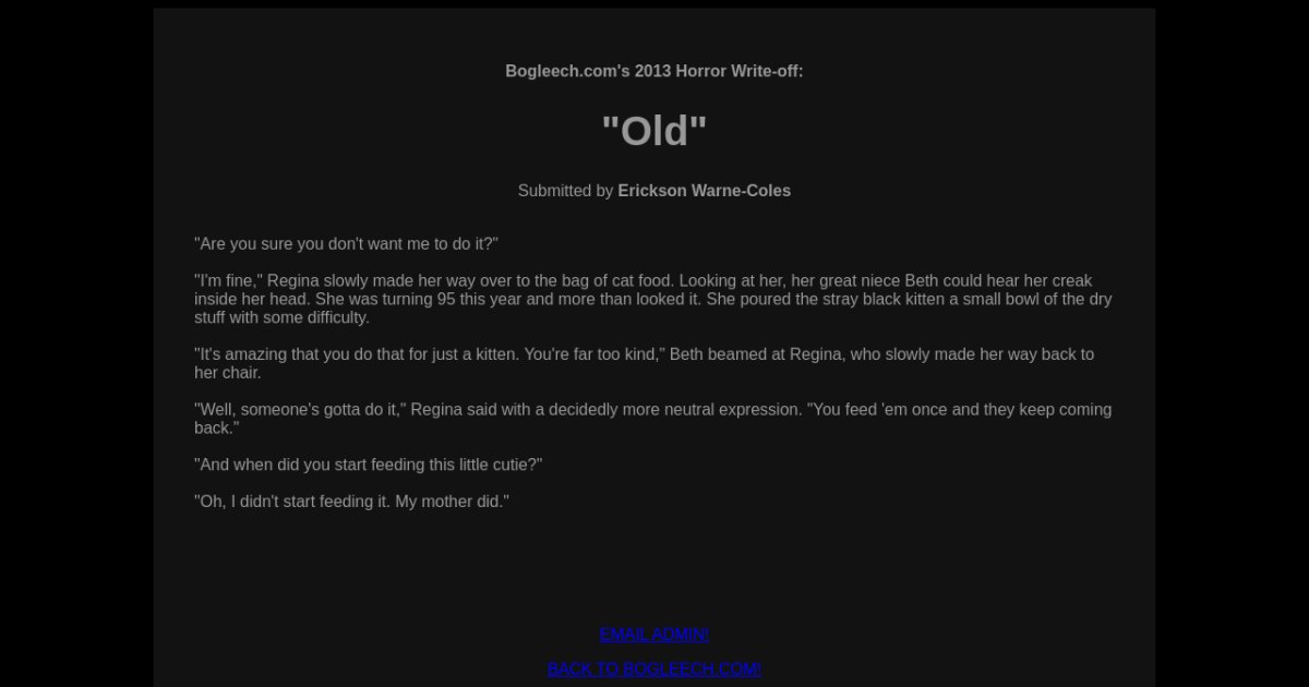 Bogleech Creepypasta