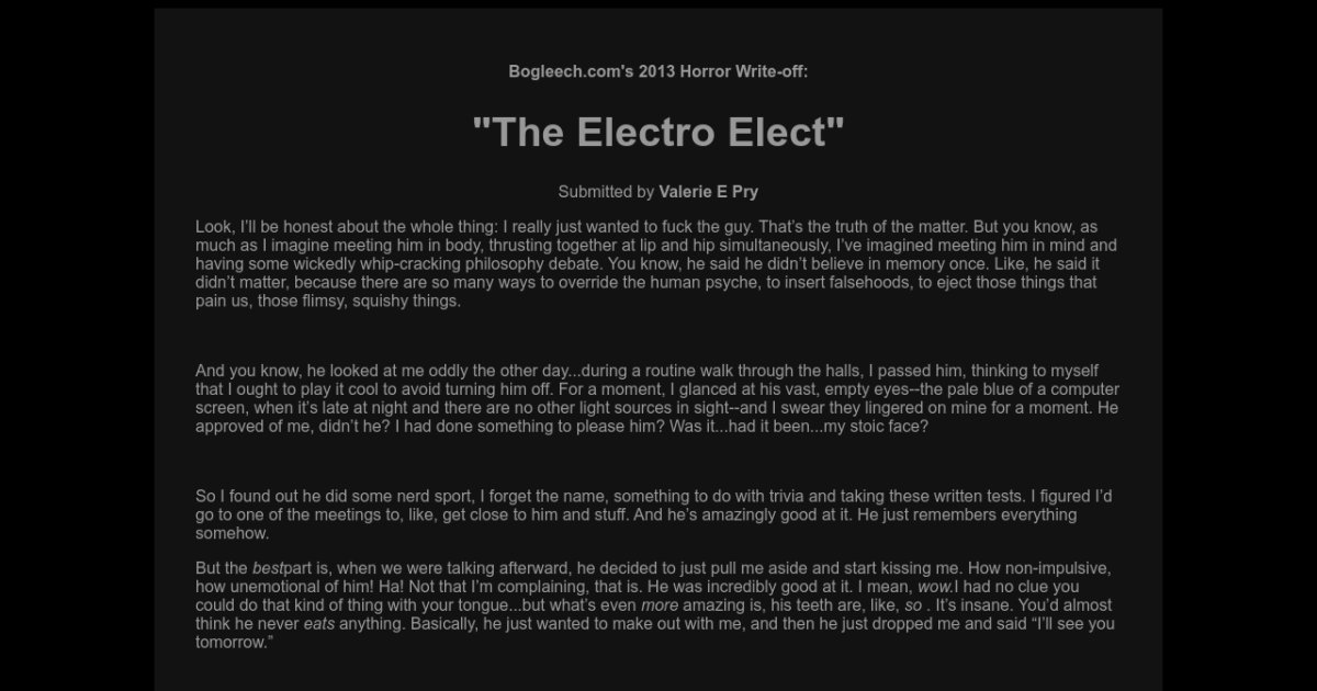 Bogleech Creepypasta