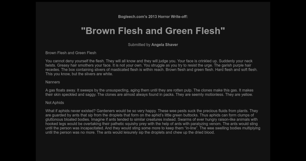 Bogleech Creepypasta