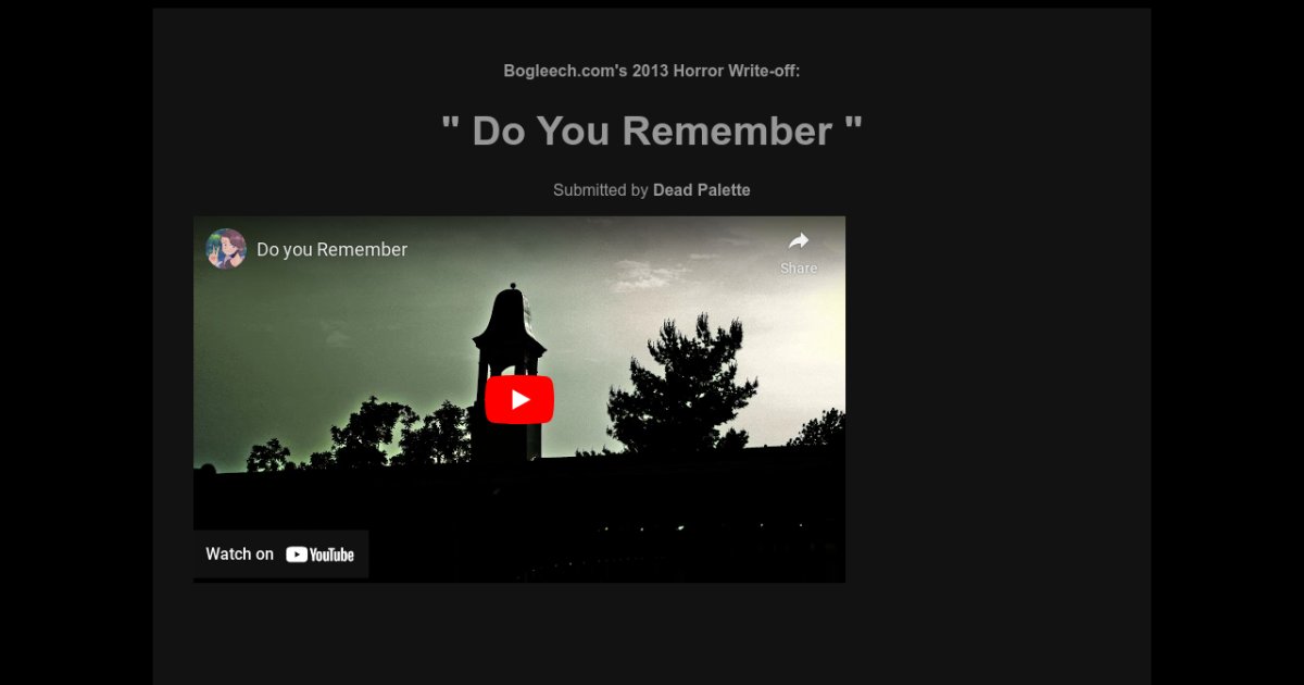 Bogleech Creepypasta