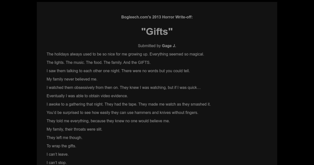 Bogleech Creepypasta