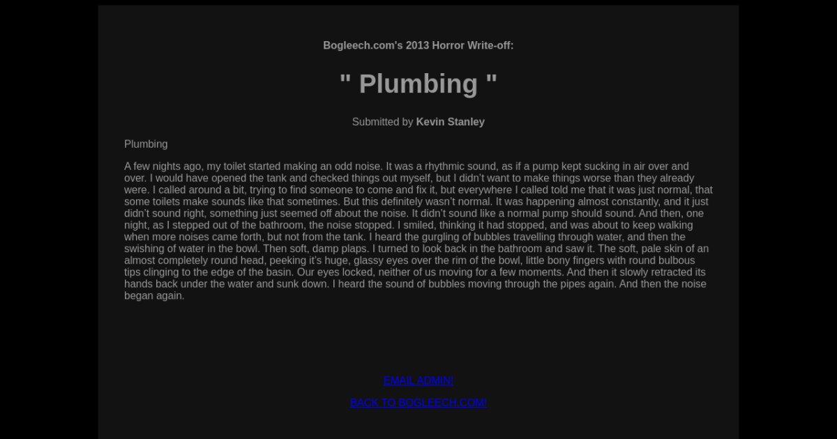 Bogleech Creepypasta