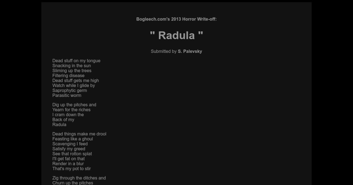 Bogleech Creepypasta