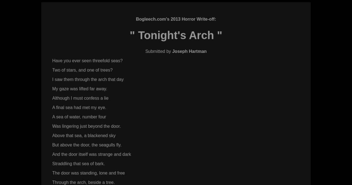 Bogleech Creepypasta