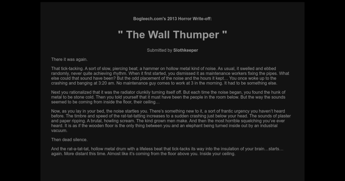 Bogleech Creepypasta