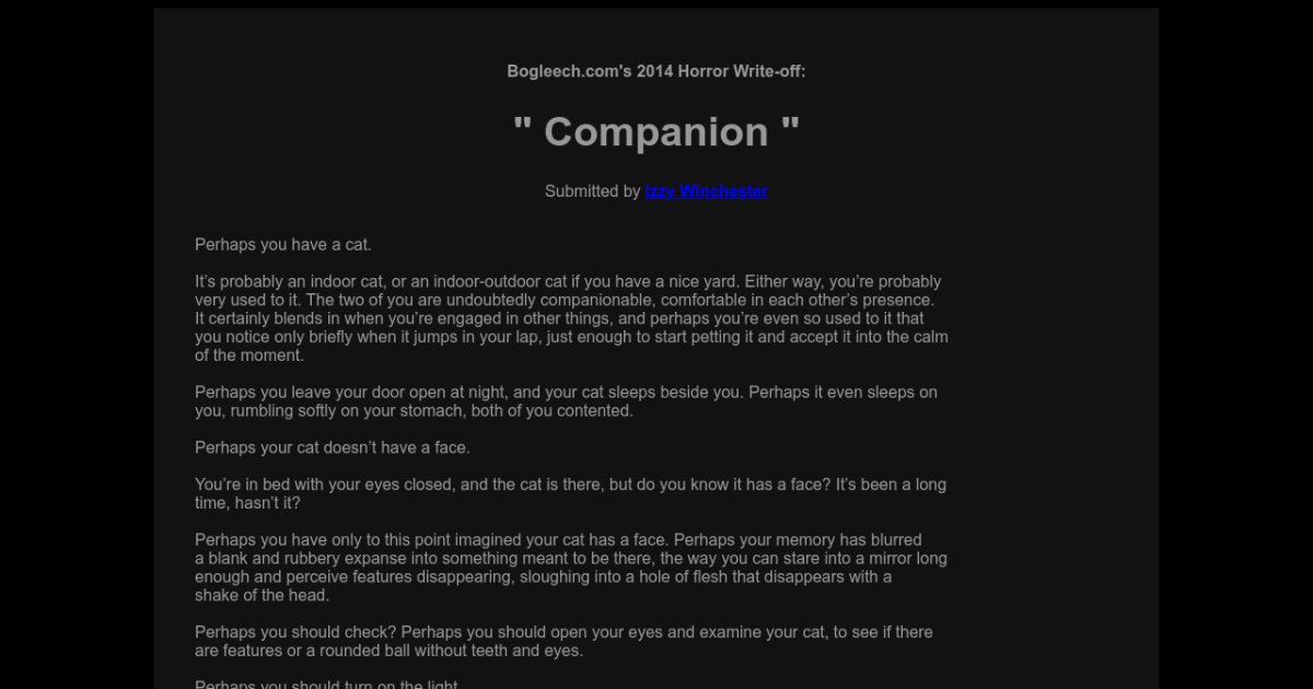 Bogleech Creepypasta