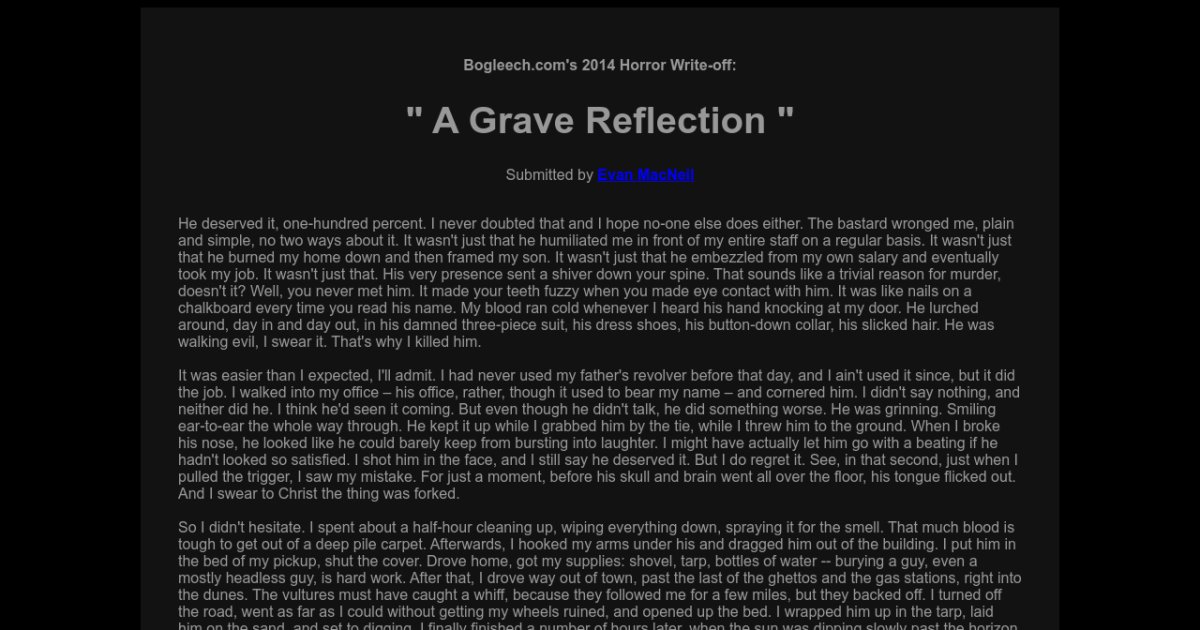 Bogleech Creepypasta