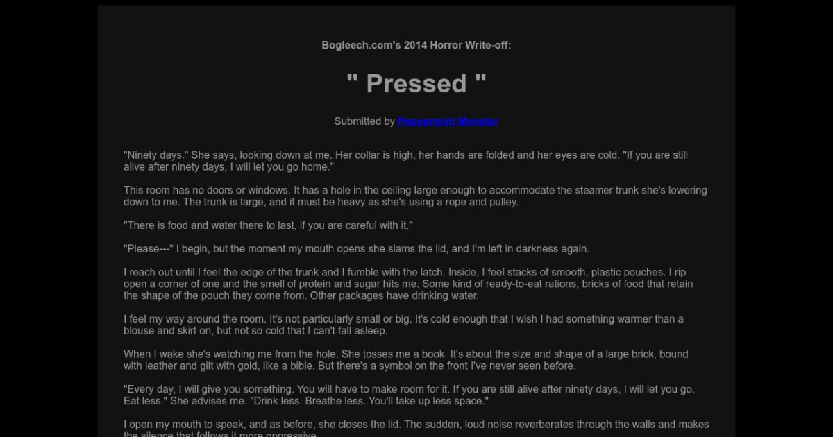 Bogleech Creepypasta