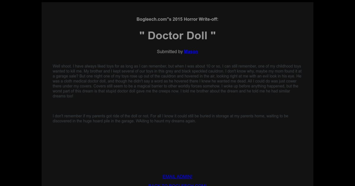 Bogleech Creepypasta