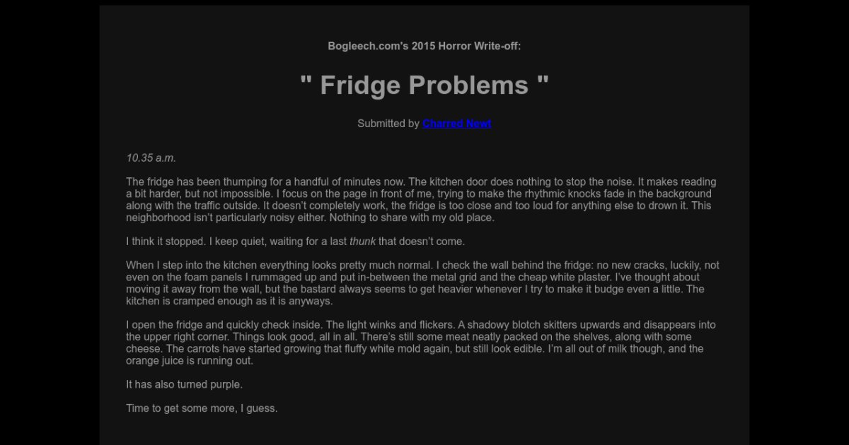 Bogleech Creepypasta