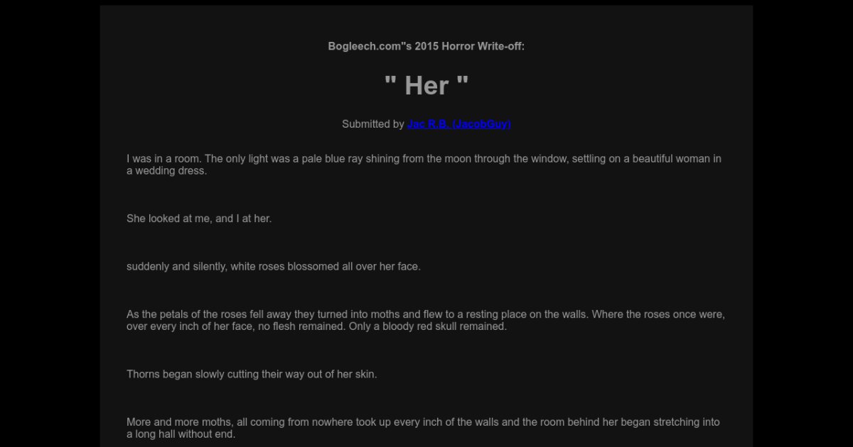 Bogleech Creepypasta