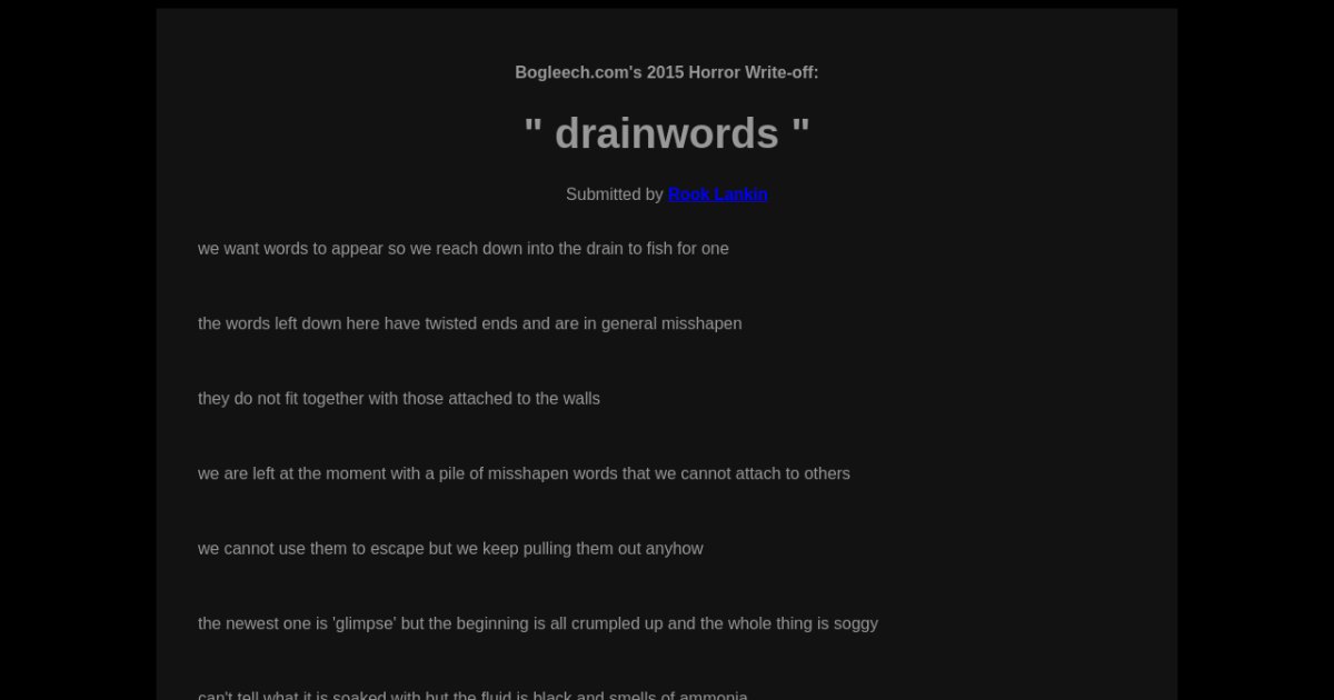 Bogleech Creepypasta