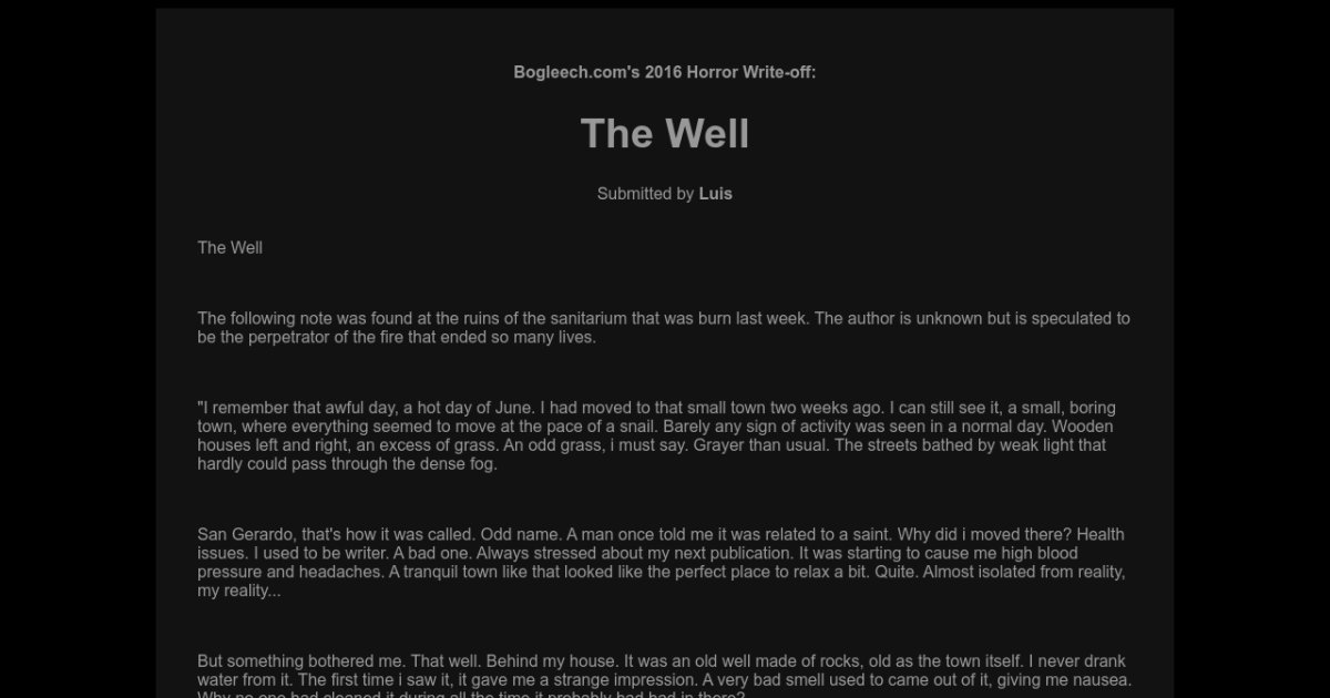 Bogleech Creepypasta