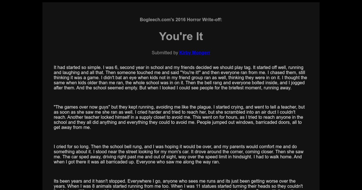 Bogleech Creepypasta