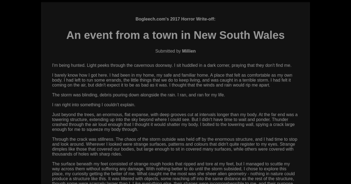 Bogleech Creepypasta