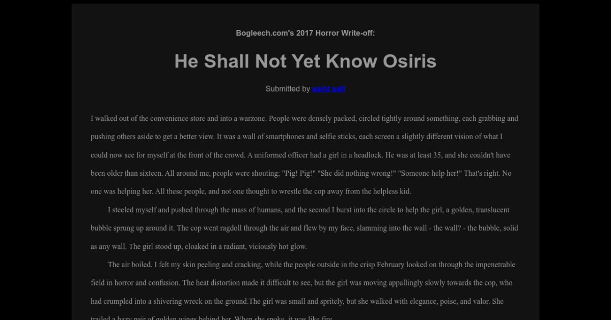 Bogleech Creepypasta