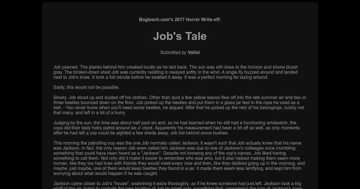 Bogleech Creepypasta