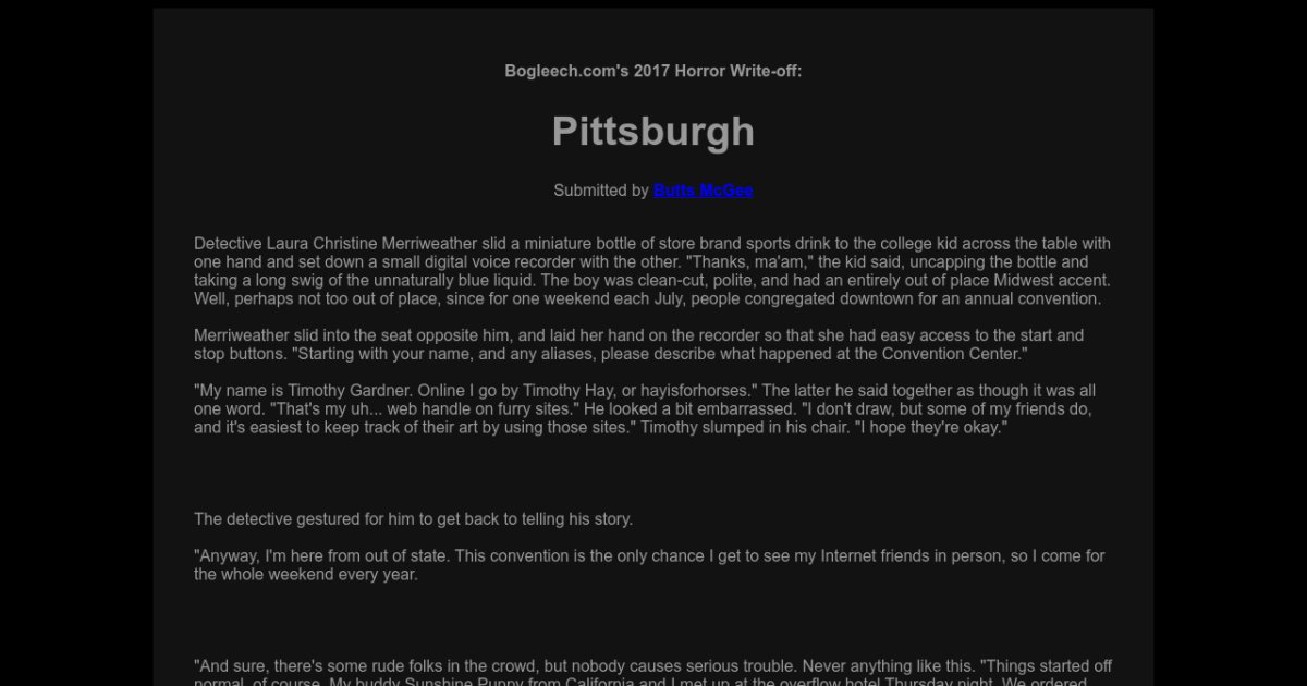 Bogleech Creepypasta