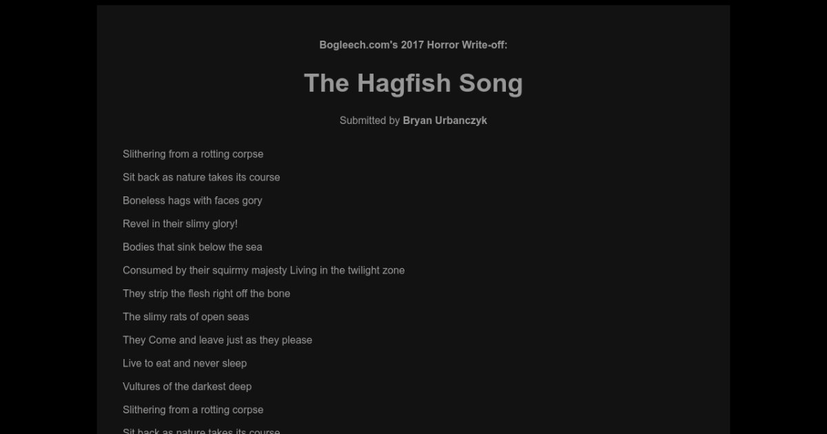 Bogleech Creepypasta