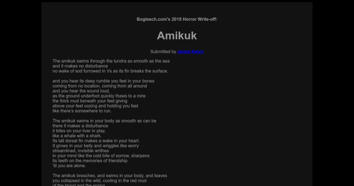 Bogleech Creepypasta