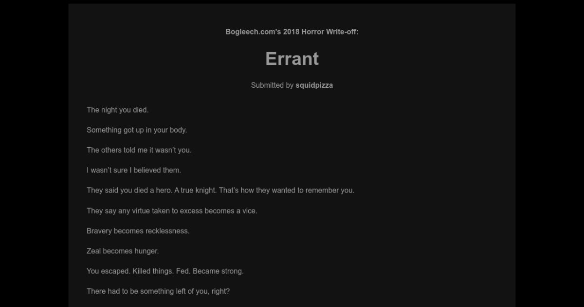 Bogleech Creepypasta