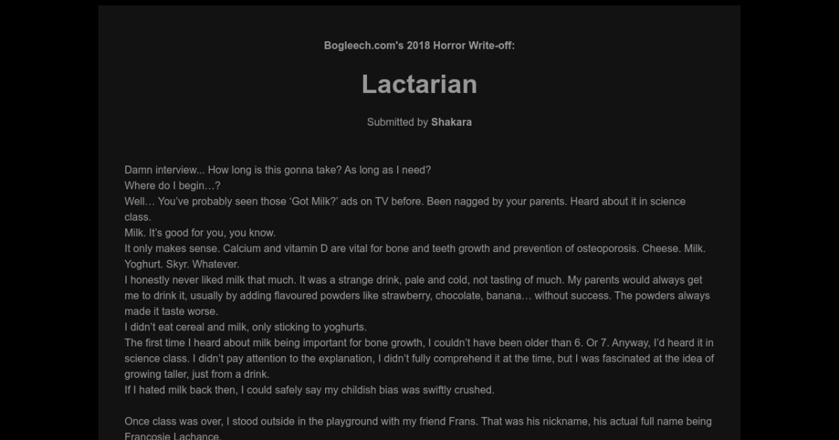 Bogleech Creepypasta