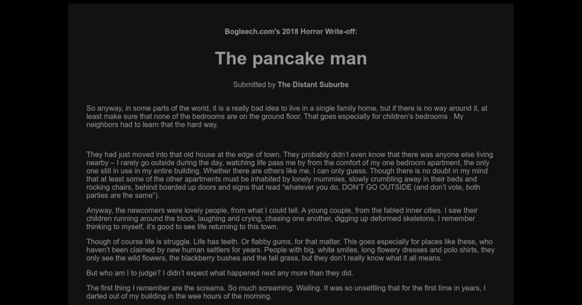 Bogleech Creepypasta