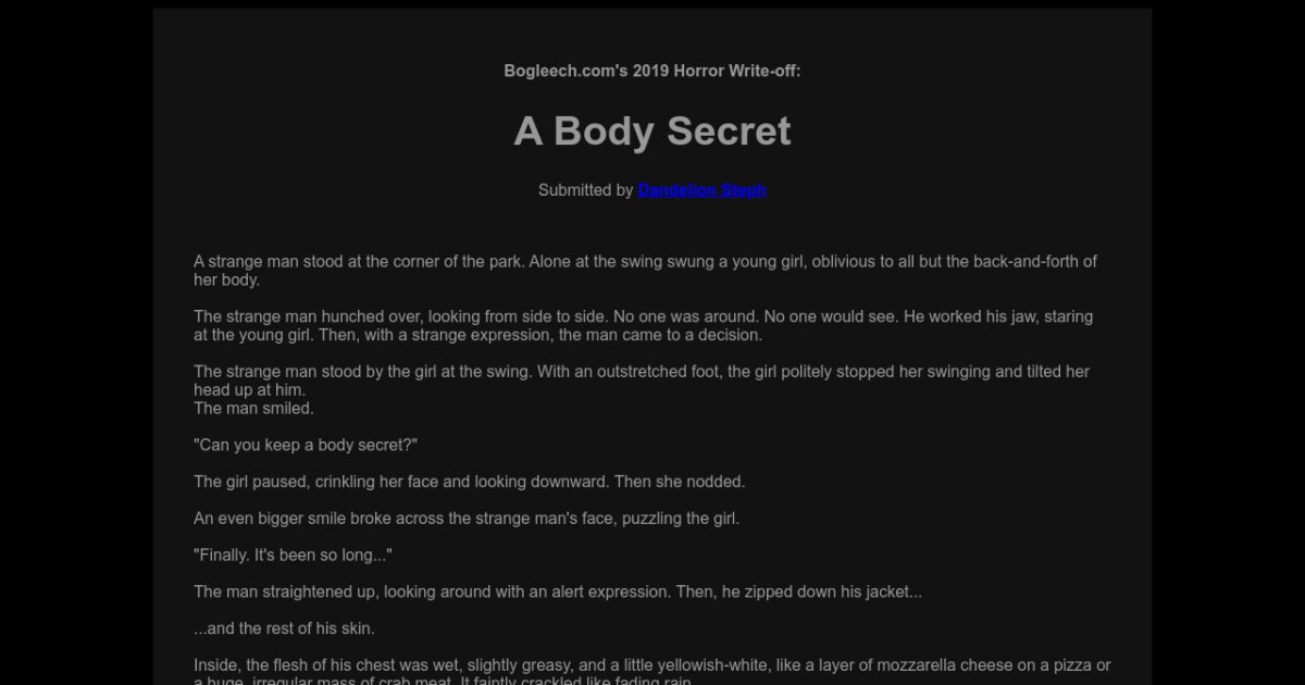 Bogleech Creepypasta