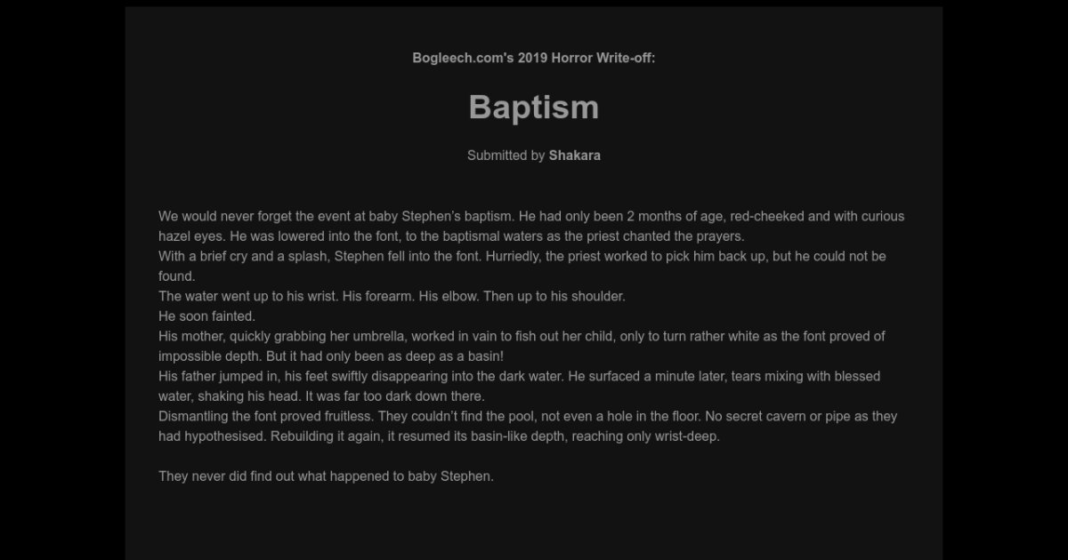 Bogleech Creepypasta