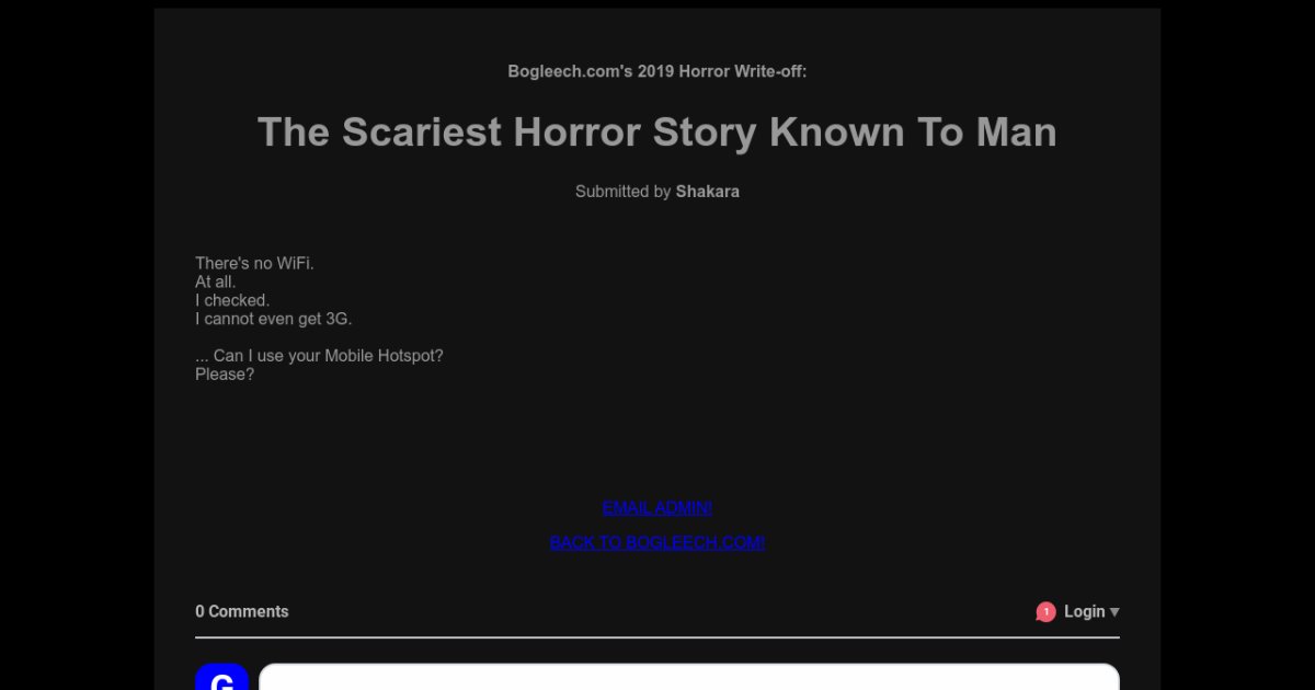 Bogleech Creepypasta