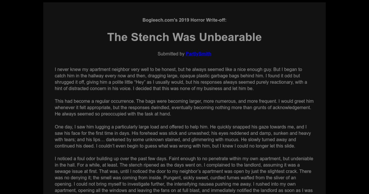 Bogleech Creepypasta