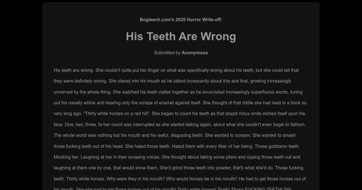 Bogleech Creepypasta