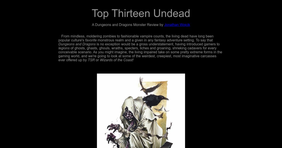 BOGLEECH: D&D Monsters!