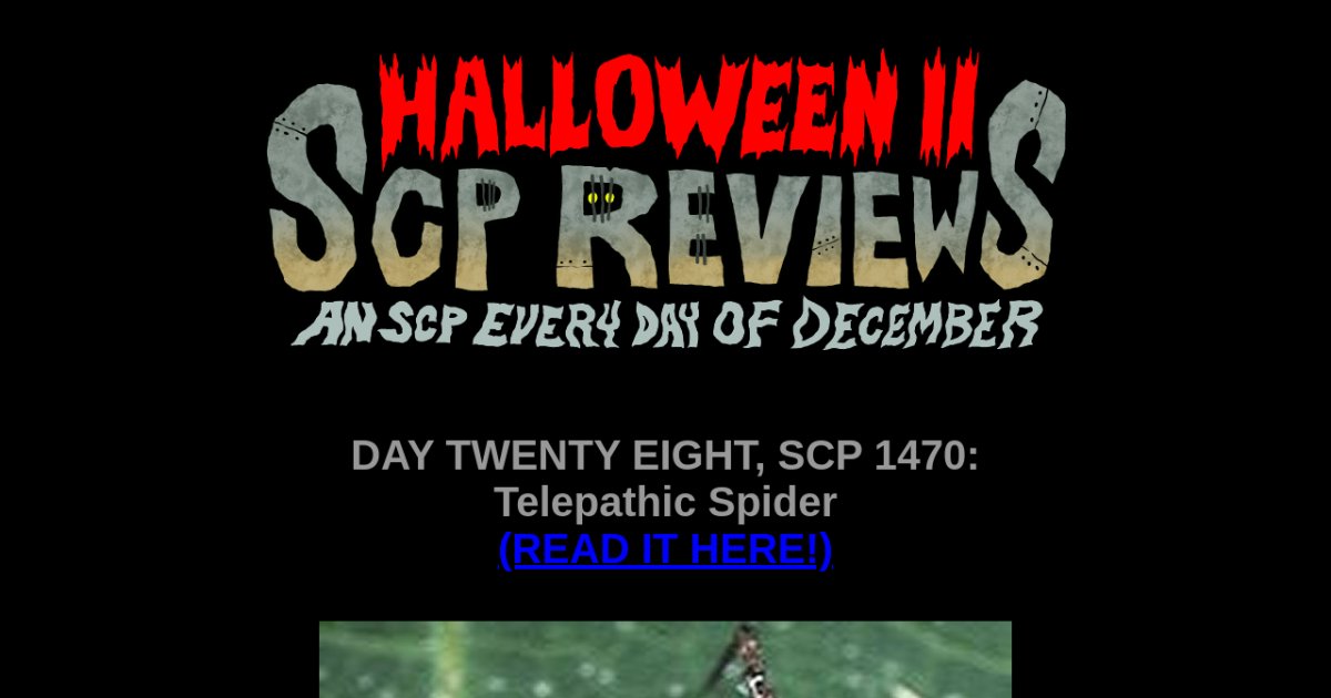 December SCP Reviews