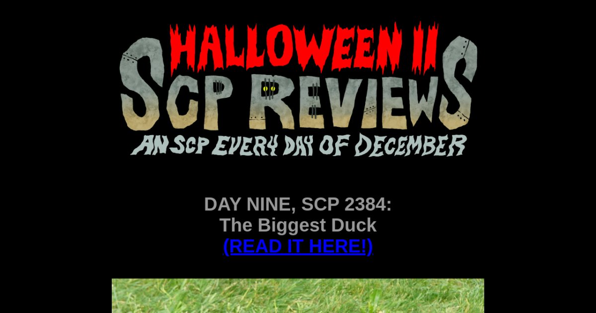 December SCP Reviews