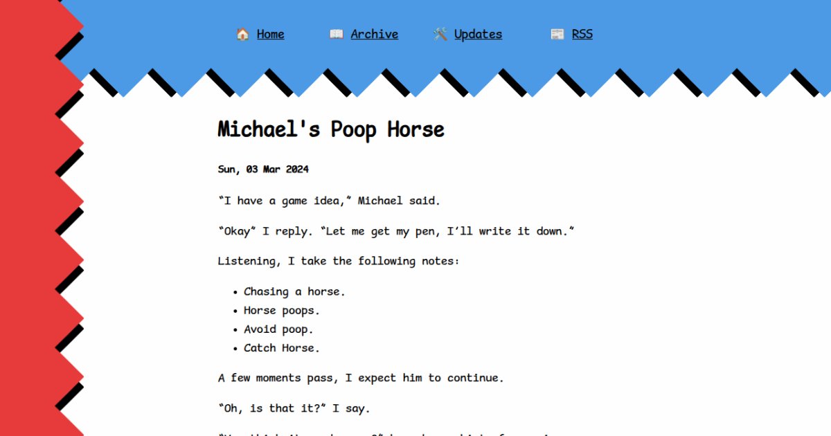 Michael's Poop Horse