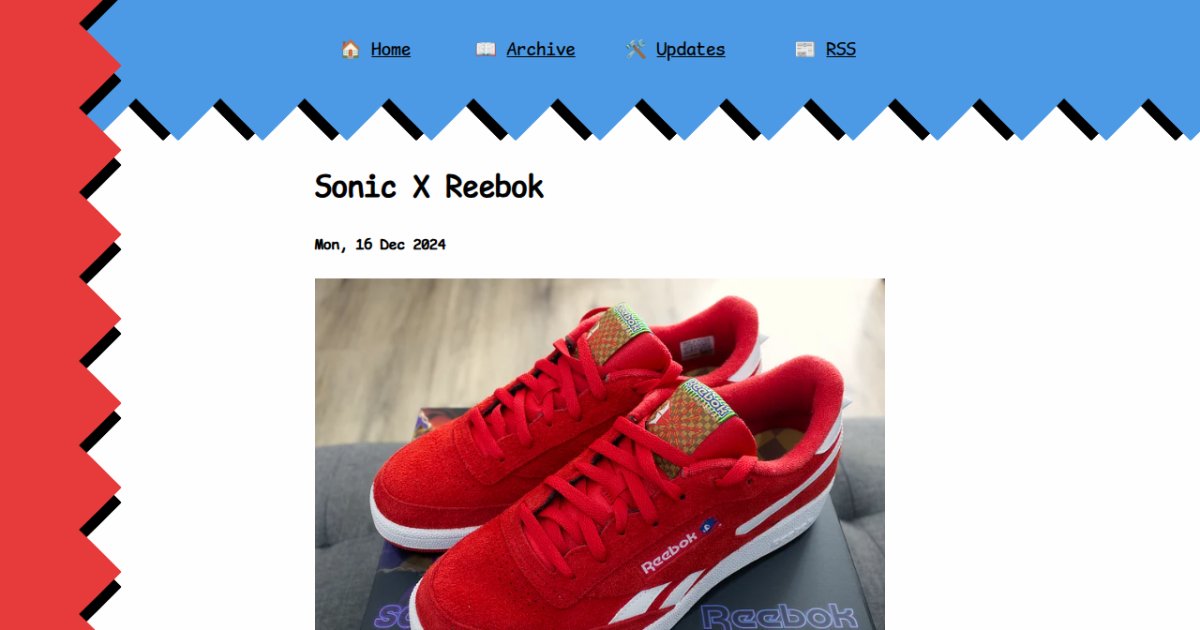 Sonic X Reebok