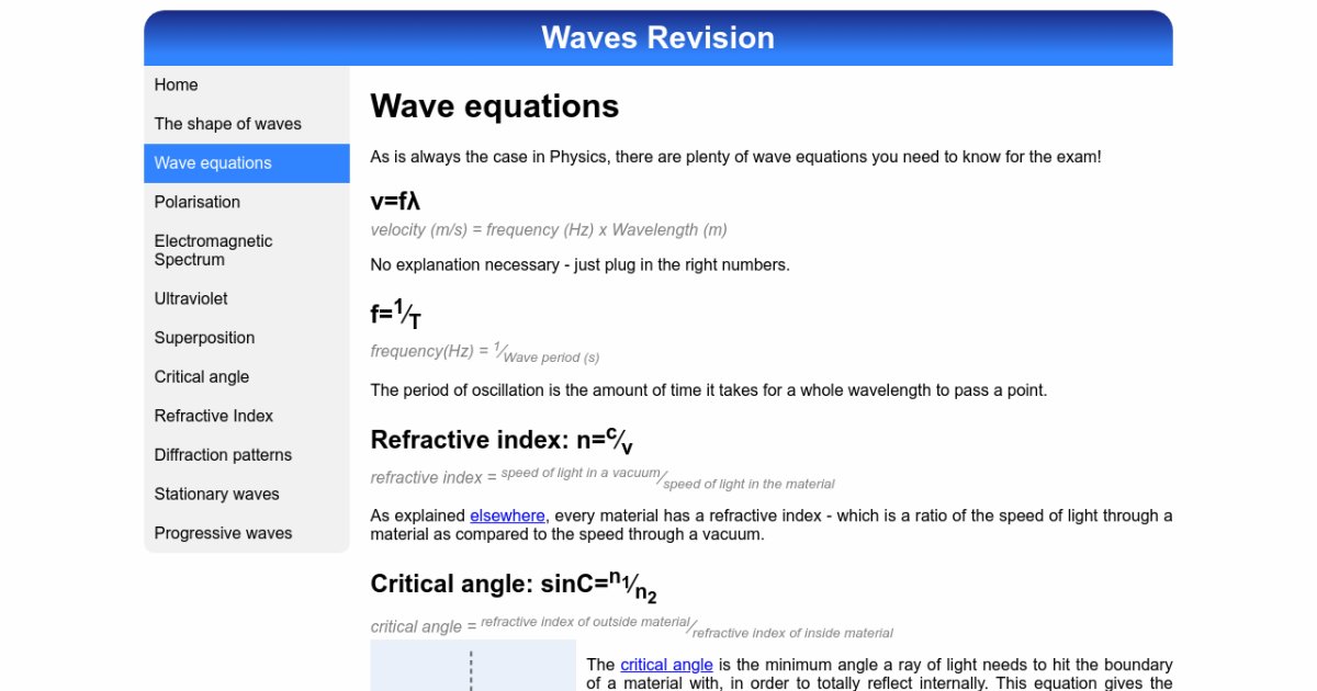 Wave Equations