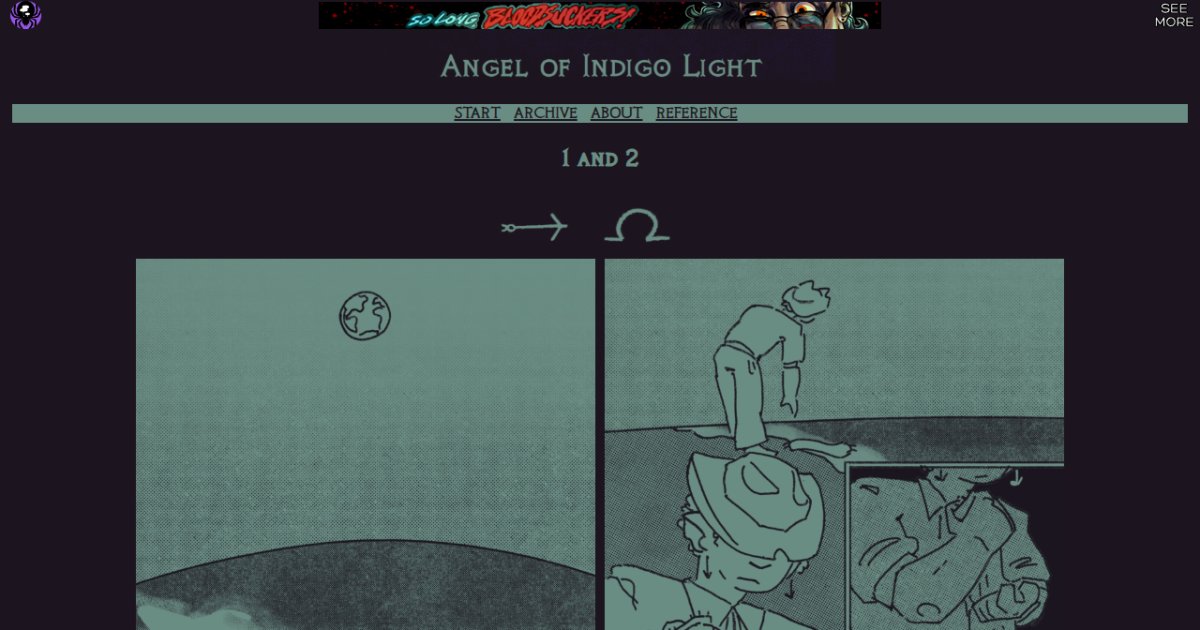 Angel of Indigo Light