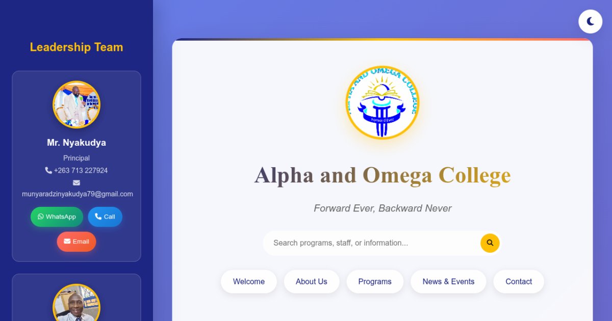 Alpha and Omega College - Excellence in Education