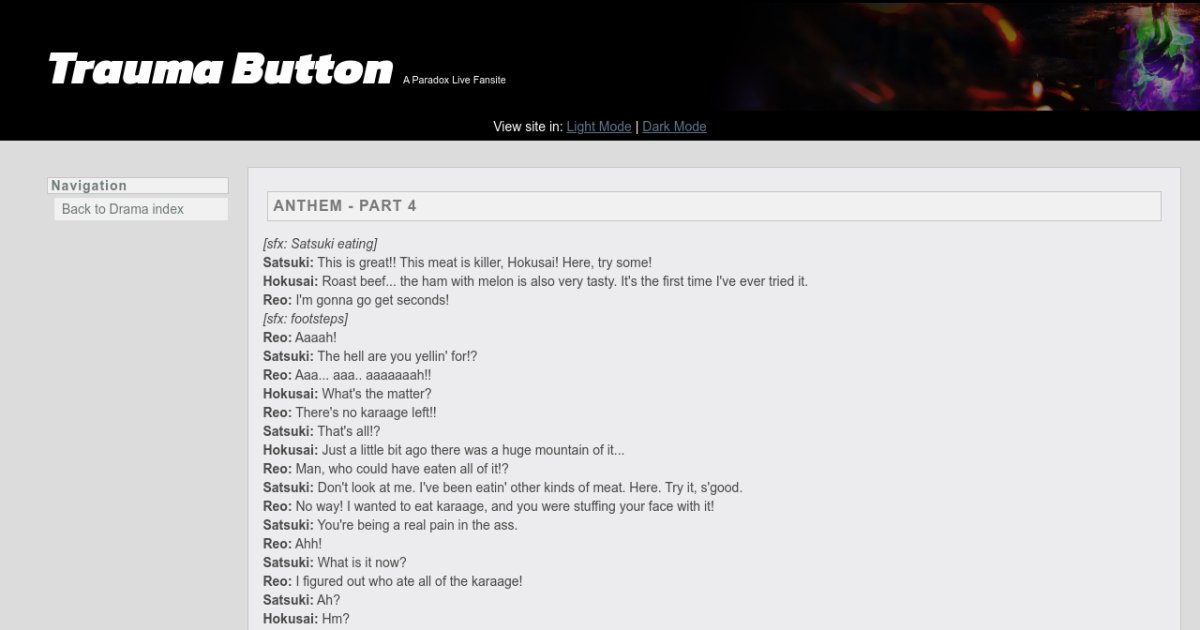 Trauma Button - Drama Translations - ANTHEM Part 4