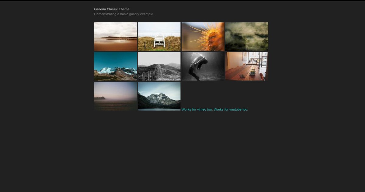 Galleria Classic Theme