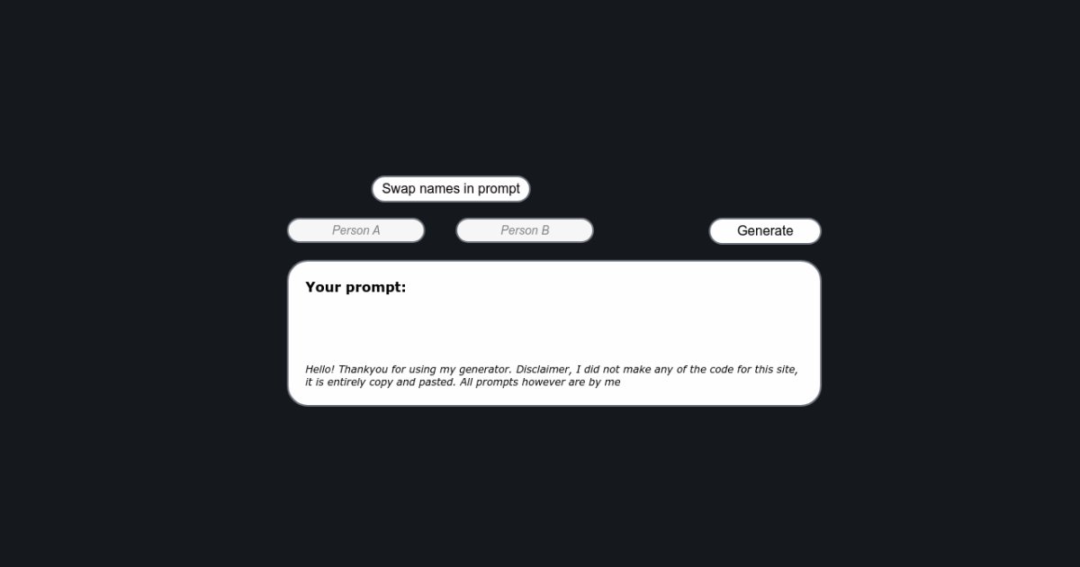Angst Prompt Generator