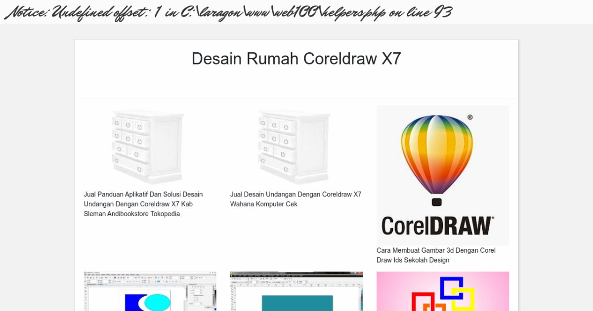 Desain Rumah Coreldraw X7