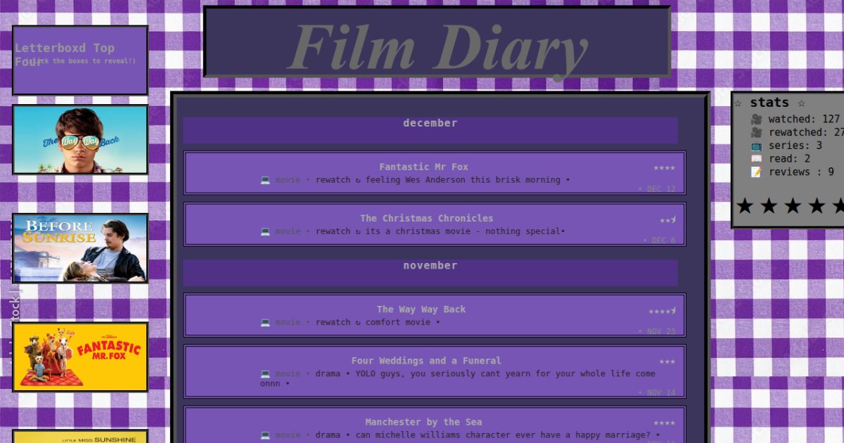 Movie Diary!