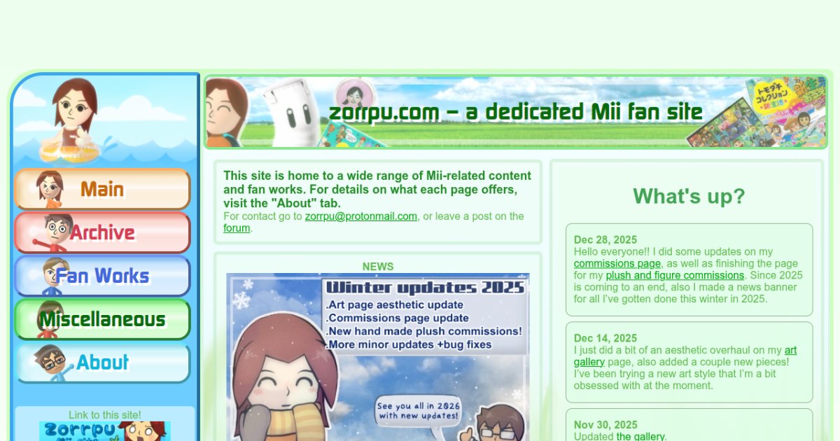 Zorrpu Mii Site