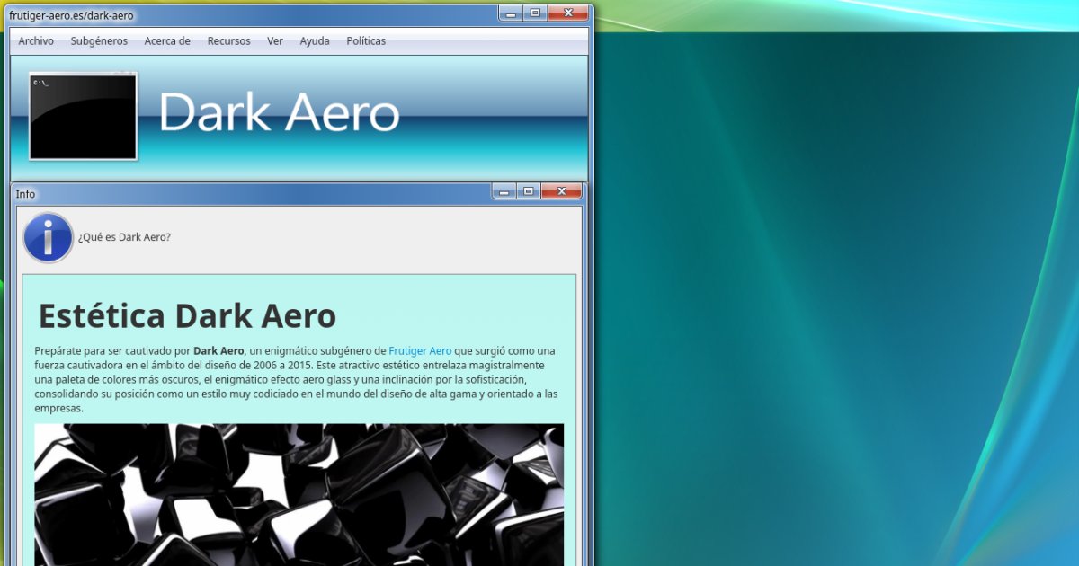 Estética Dark Aero - frutiger-aero.es