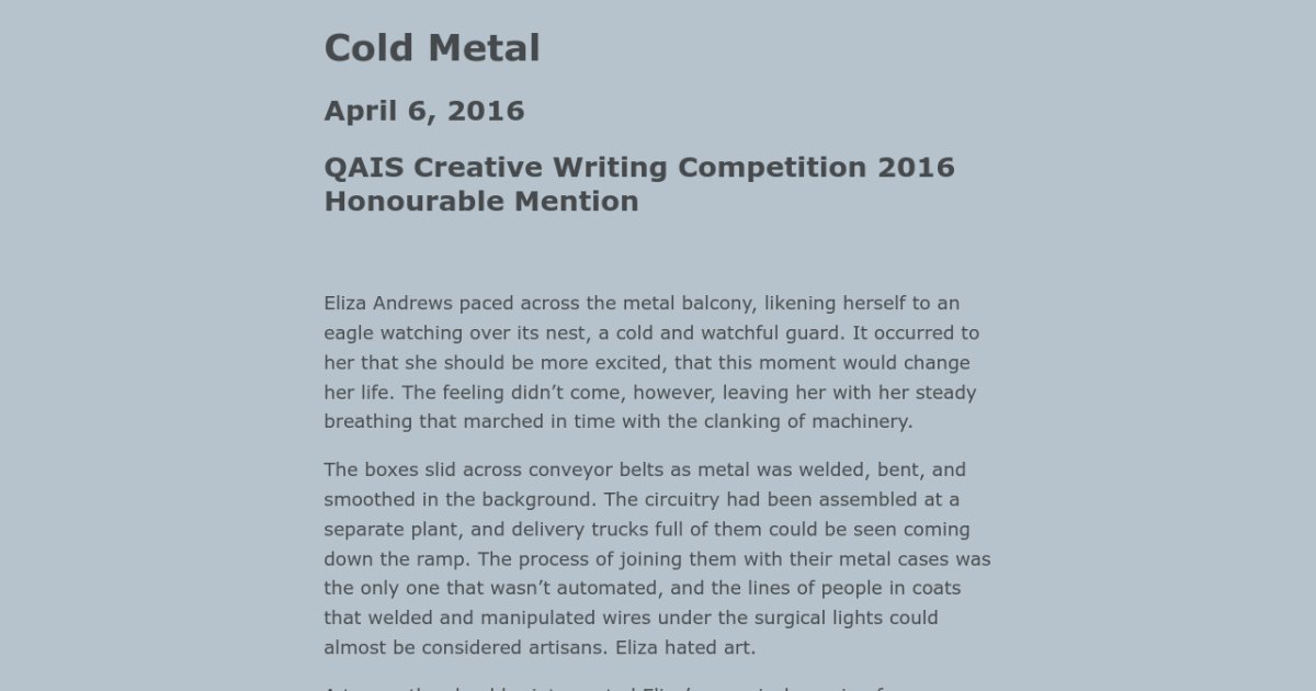 Rory Jay - Cold Metal